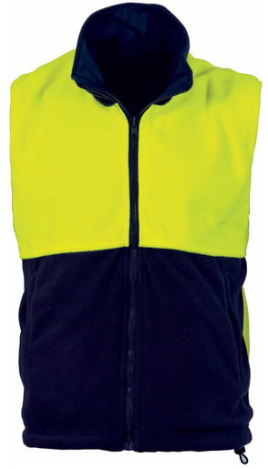 DNC Workwear HiVis Two Tone Reversible Vest 3826