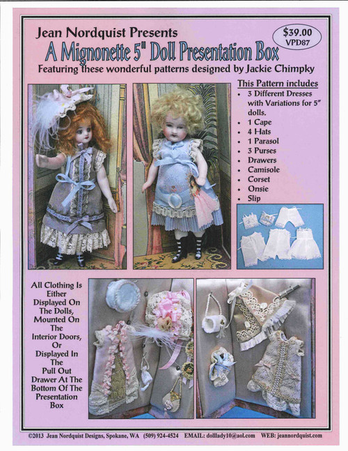 A Mignonette 5 Doll Presentation Box VPD87 a-mignonette-5-doll-presentation-box-vpd87