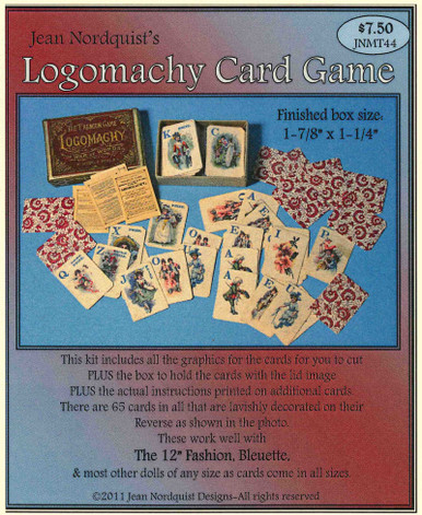 Playing Cards Logomachy pre 1900 - JNMT44