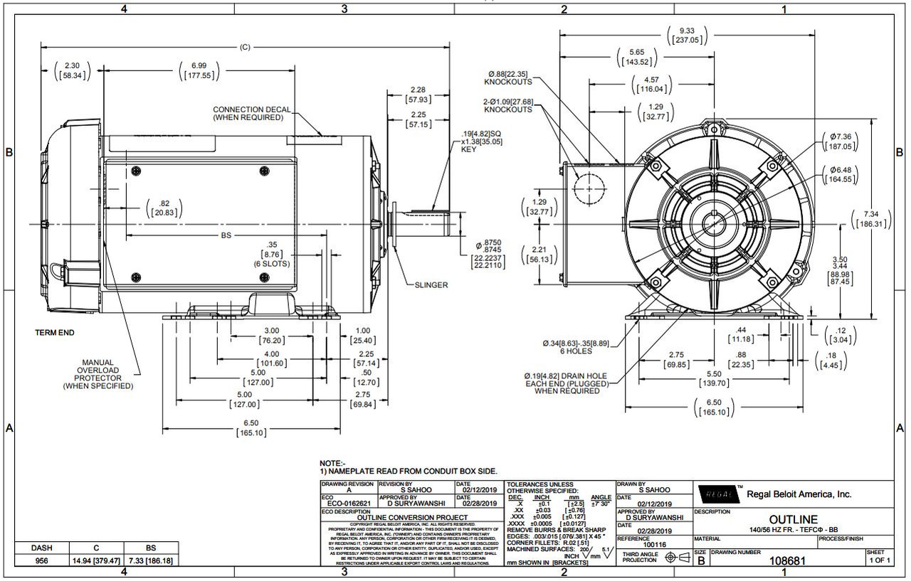 Z128 Marathon 2 hp 1725 RPM 145T Frame TEFC (Farm Duty)115/230V ...