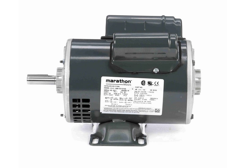 C159A Marathon 1/3 hp1800 RPM 56 Frame 115/230V Open Drip Marathon ...