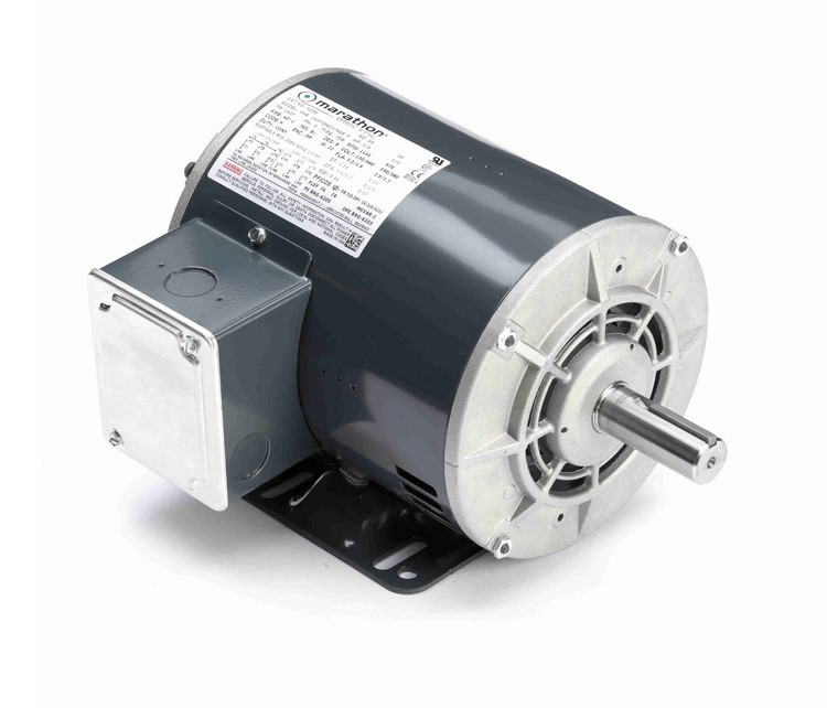 H150 Marathon 3/4 hp 1200 RPM 230/460V 3-Phase 143T Frame ODP (rigid ...