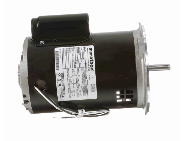 O011 Marathon 1/2 hp (1 speed) 115/208-230V 3450 RPM ODP 48NZ Frame Cap ...