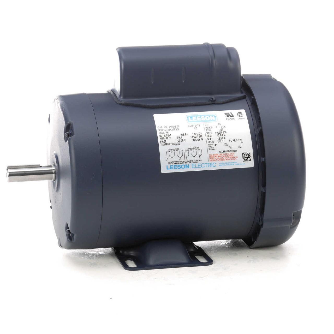 Leeson/Marathon Electric Motors 1 HP