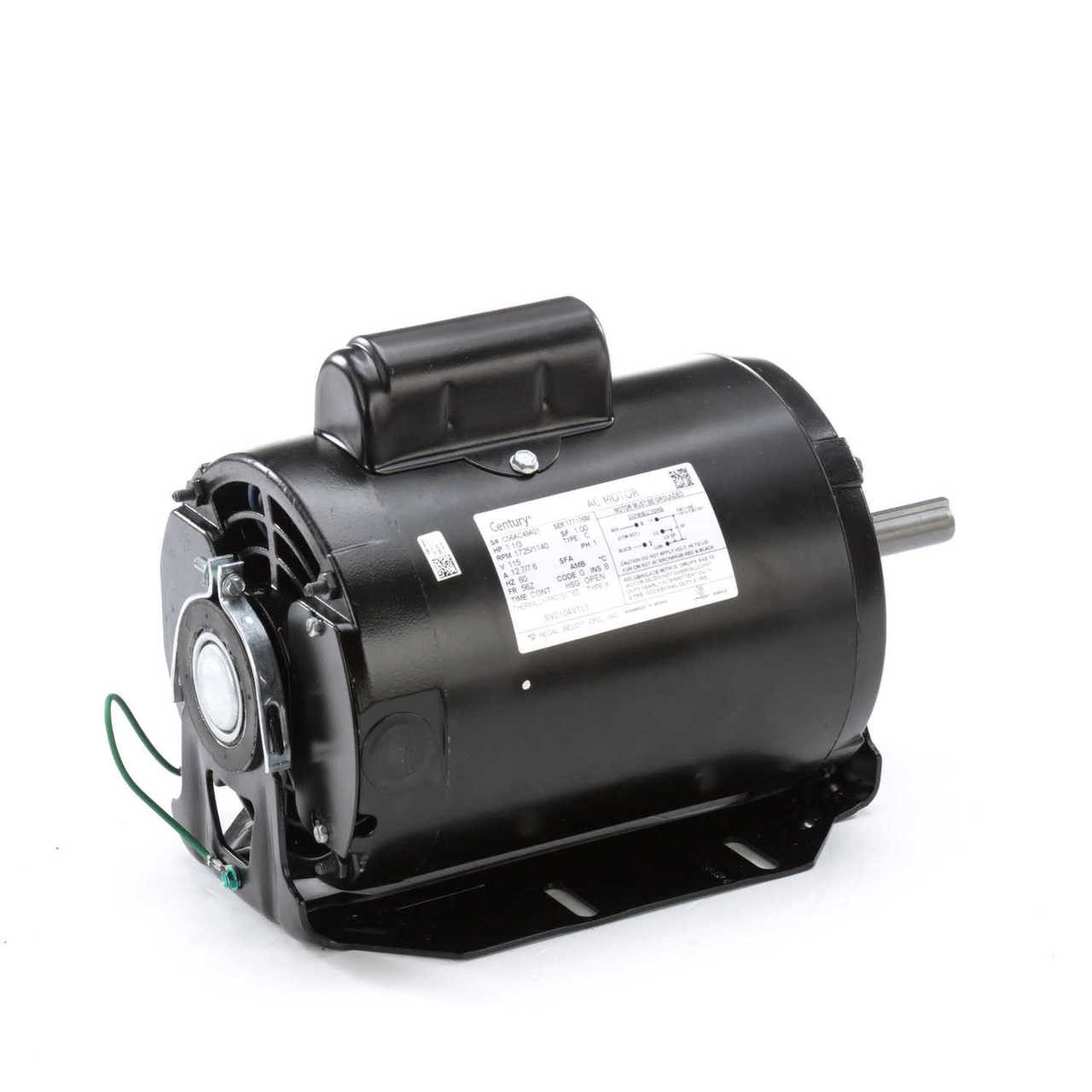 SV2104V1L1 Century Evaporative Cooler Motor 1 hp 1725 RPM 2-Speed 56Z ...