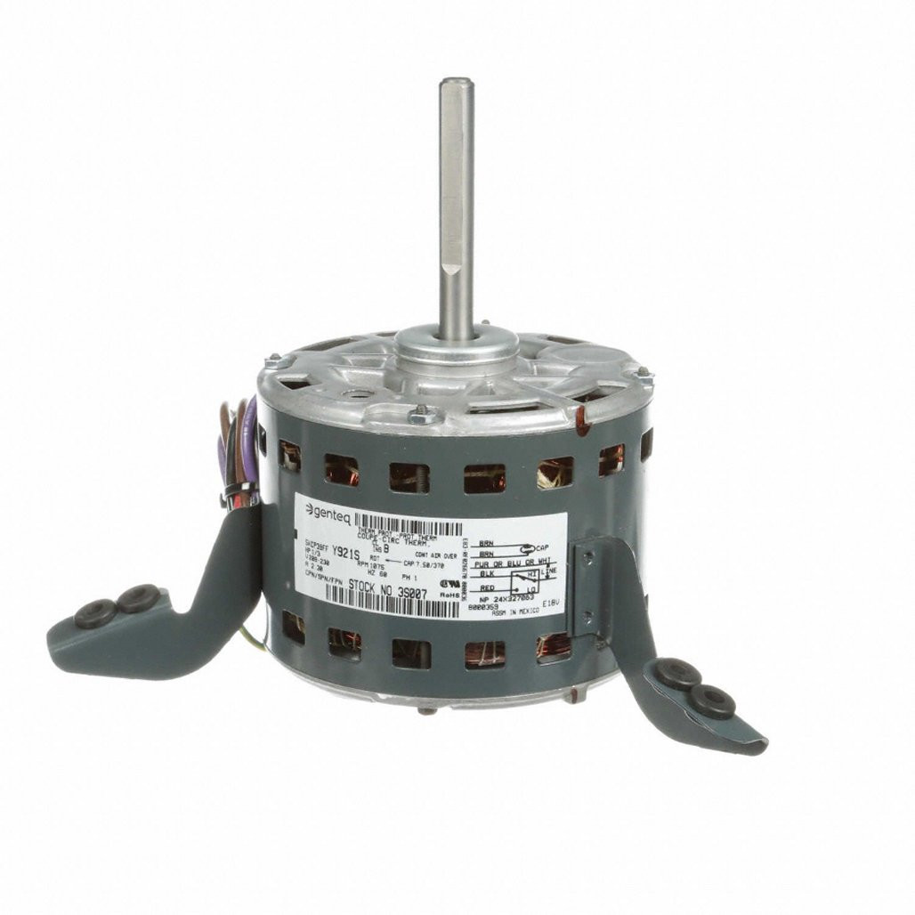 3S007 | 1/3 hp, 1075 RPM, 2-Spd, 208-230V Goodman Furnace Motor ...