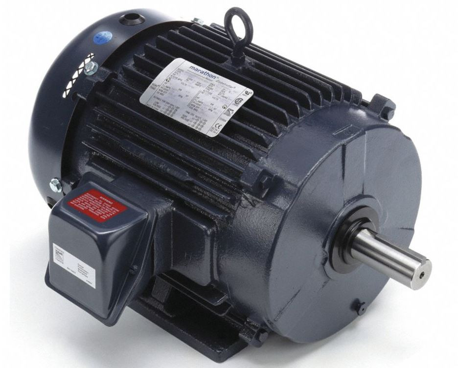 5 hp 1200 RPM 215T Frame 230/460V TEFC Marathon Electric Motor # G1014A