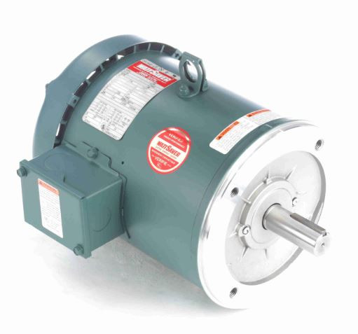 3 hp 1800 RPM 182TC Frame TEFC C-Face (No Base) 230/460V Leeson ...