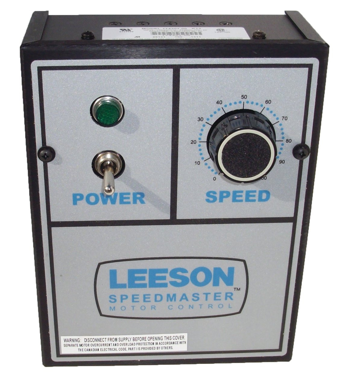 Leeson DC Motor Control # 174307 - NEMA 1 - 90/180VDC, 1/8 hp to 2 hp