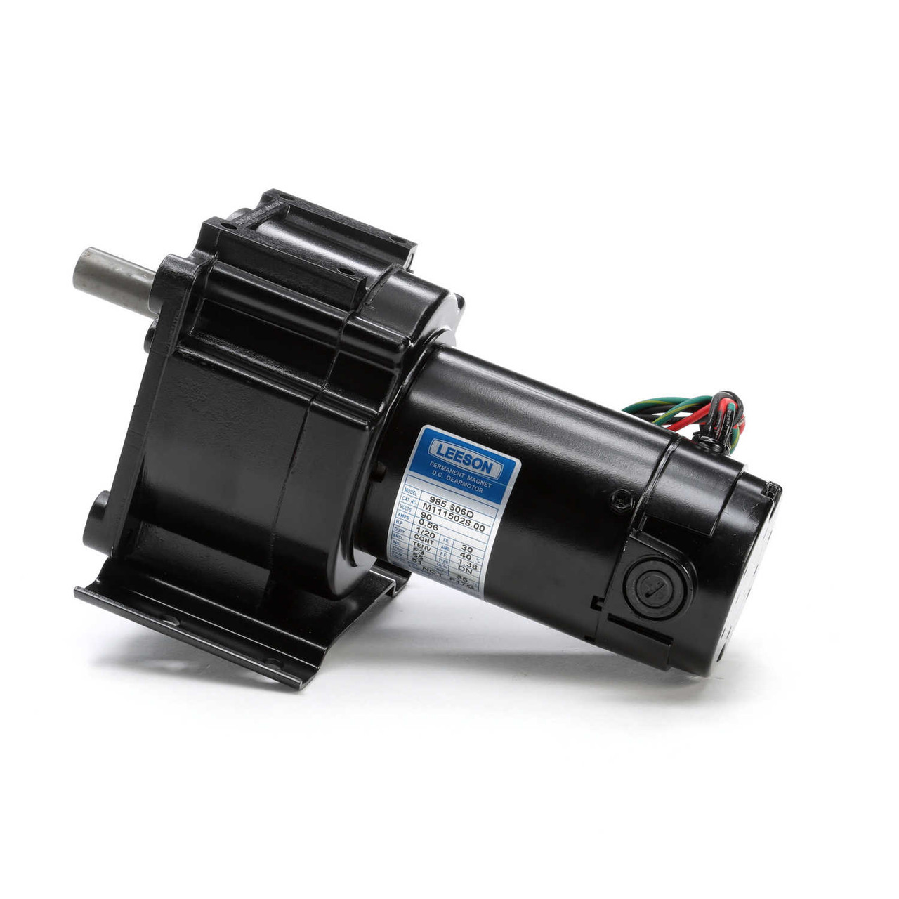 M1115028.00 Leeson | Parallel Shaft 1/20 hp, 51 RPM 90 Volts DC TENV ...