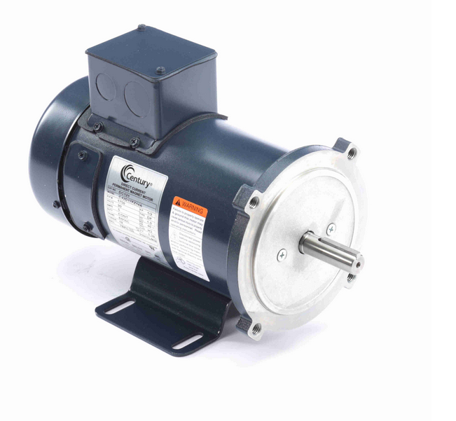 DC121 Century 1/2 hp DC Perm. Magnet C-Face 56C Frame TEFC 1750 RPM ...