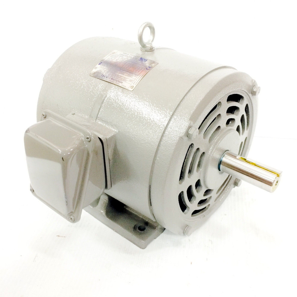 DHP0104 TECO-Westinghouse 10 HP 1800 RPM 215T 230/460V ODP Cast Iron 3 ...