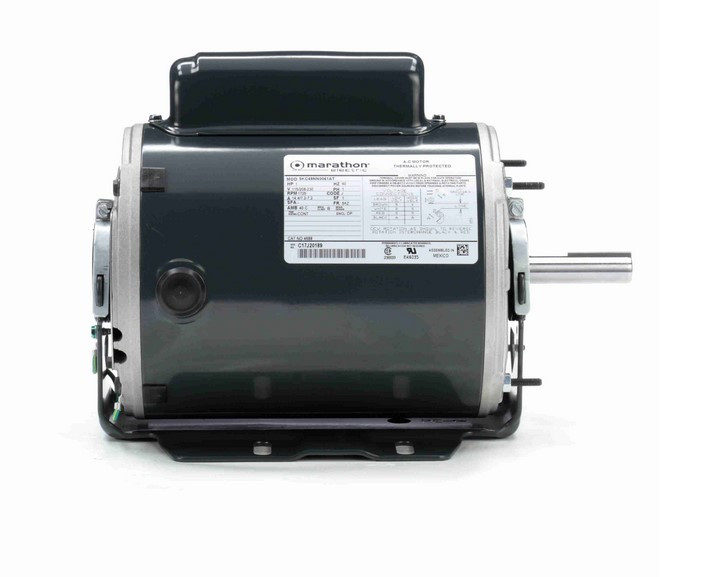 4688 Marathon 1 hp (1 speed) 115/208-230V 3600 RPM ODP 56Z Frame Cap ...