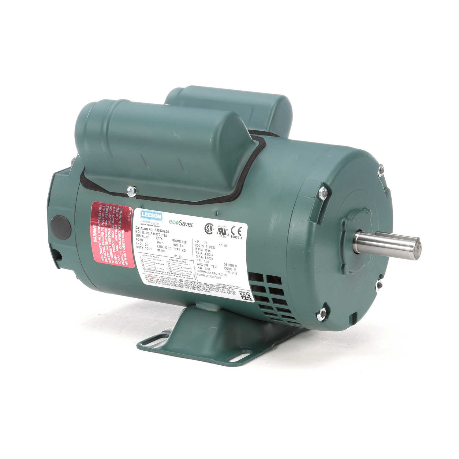 Leeson/Marathon Electric Motors 1/2 HP