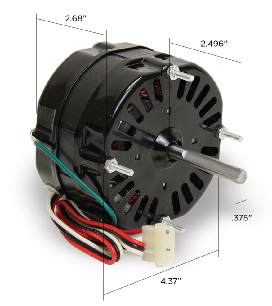 615054 Loren Cook Vent Fan Motor 1/16 hp 1550 RPM 2 Speed 115 Volts
