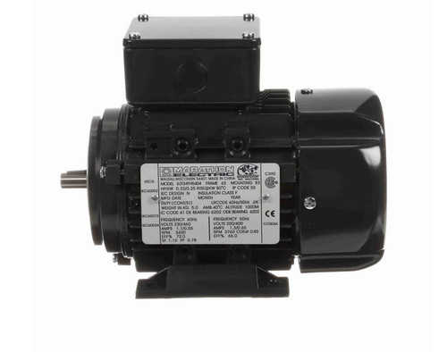 R363 Marathon | 1/3 hp 0.25 kW 230/460V 3600 RPM 3-Phase 63C Frame TEFC ...