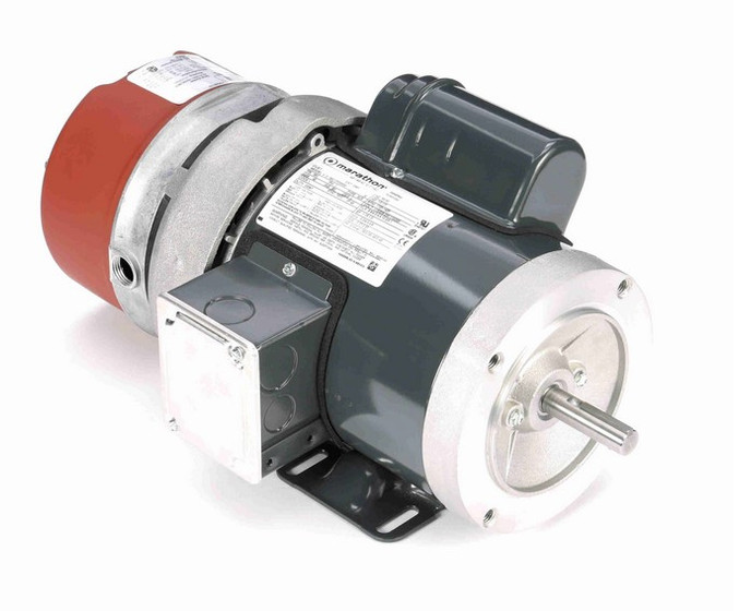 D401 Marathon 1/2 hp 1800 RPM 56C Frame 115/208-230V Totally Enclosed ...