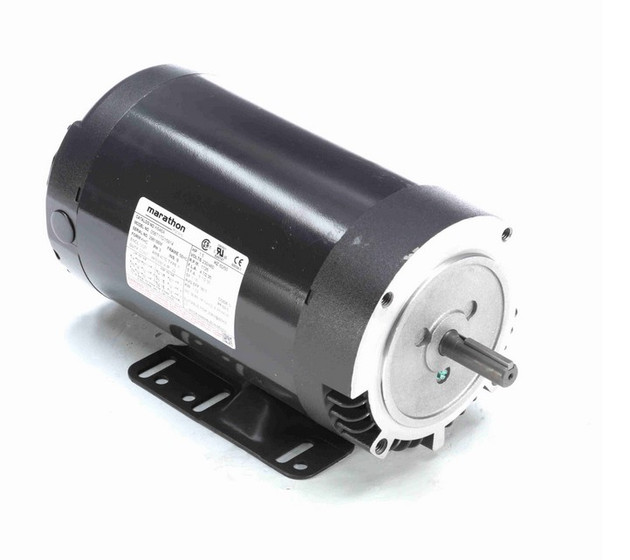 K646A Marathon 1 1/2 hp 1800 RPM 3-Phase 56C Frame ODP (w base) 230 ...