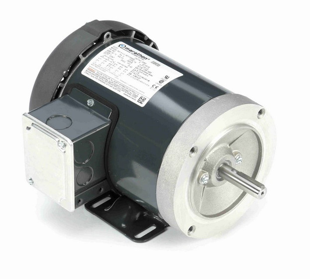 G582 Marathon 3/4 hp 1800 RPM 3-Phase 56C Frame TEFC (base) 208-230 ...