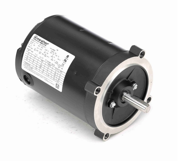 Y505 Marathon 1/2 hp 1800 RPM 3-Phase 56C Frame TENV (no base) 230V ...