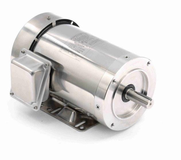 N414A Marathon 1 hp 1800 RPM 3-Phase 143TC Frame TEFC (rigid base) 230 ...