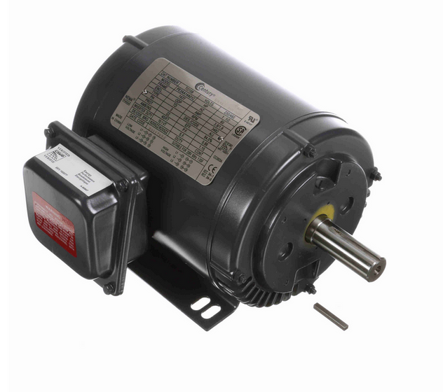 TO108 Century 1-1/2 hp 3600 RPM 3-Phase 143T Frame ODP (rigid base) 208 ...