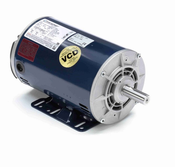 U418A Marathon 1 hp 1800 RPM 230/460V 3-Phase 143T Frame ODP (rigid ...