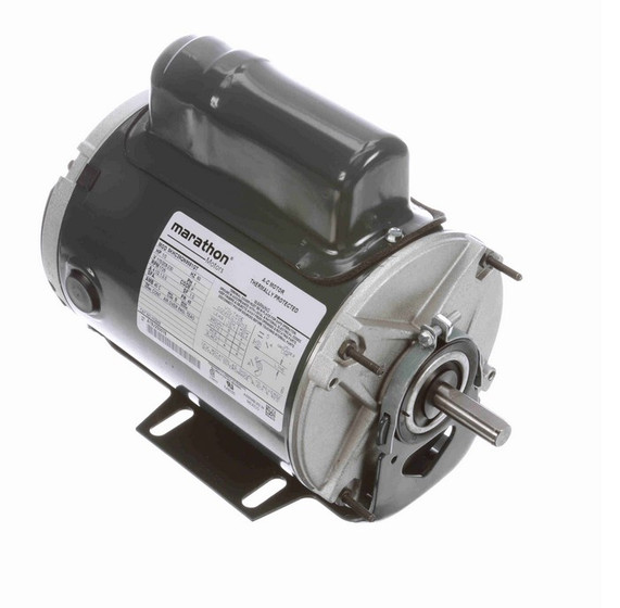 HG648 Marathon 1/3 hp 1800 RPM 115/208-230V TEAO 48 Frame Cap Run Farm ...