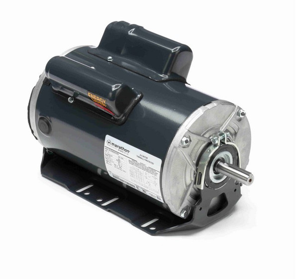 C1909 Marathon 1 1/2 hp 1800 RPM 115/208-230V TENV 56 Frame Cap Start ...