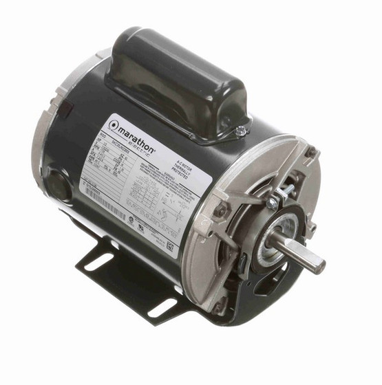 C129 Marathon 1/3 hp (1 speed) 115/230V 1800 RPM ODP 48 Frame Cap Start ...