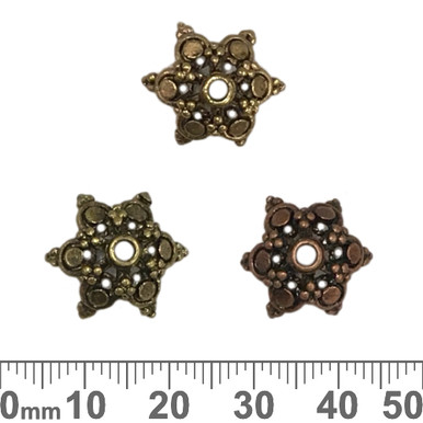 Extra Large Flower Bead Caps