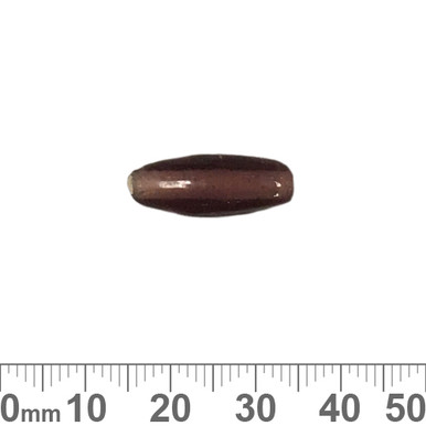 Rose Purple 22mm Long Oval Glass Beads