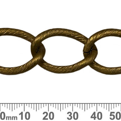 Bronze 28mm Extra Large Twisted Loop Chain