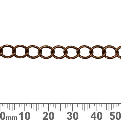 Copper 7.5mm Medium Twisted Loop Chain