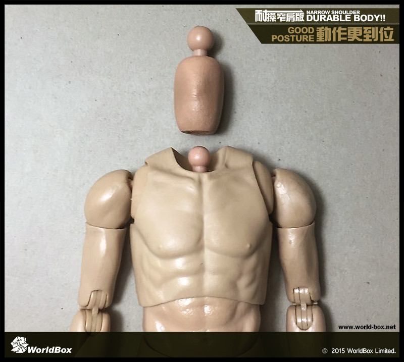 [WB-VT003] World Box Durable Narrow Shoulder Body Action Figure Body ...