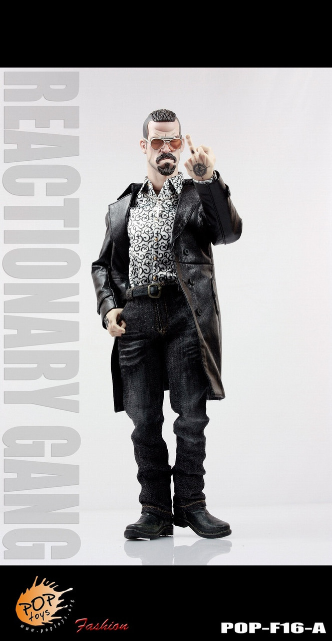 [POP-F16A] POP Toys 1:6 Scale The Mafia Style Leather Action Figure ...