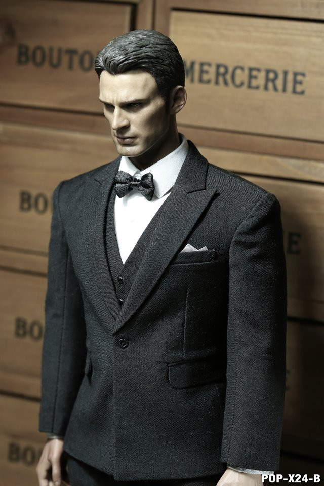 [POP-X24B] POP Toys Action Figure Business Suit with Bow Tie - EKIA Hobbies