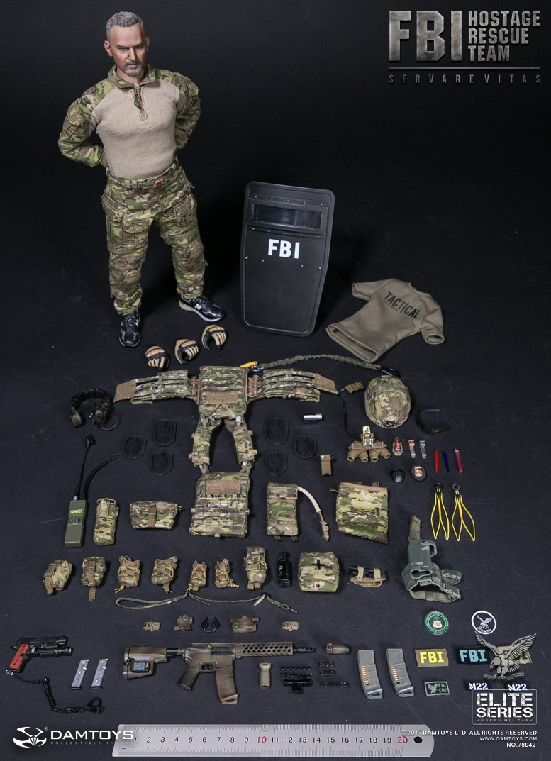 [DAM-78042] DAM Toys FBI HRT Agent Hostage Rescue Team Boxed Figure ...