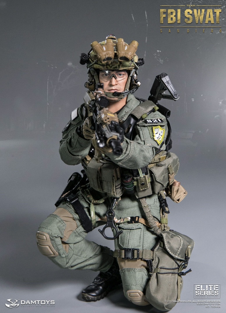[DAM-78044A] DAM Toys FBI SWAT Team Agent San Diego 1/6 Boxed Figure ...