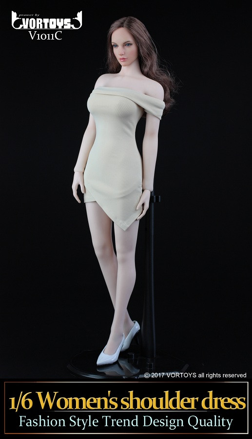 [VOR-1011C] VORTOYS 1/6 Women's Pale Shoulder Dress - EKIA Hobbies