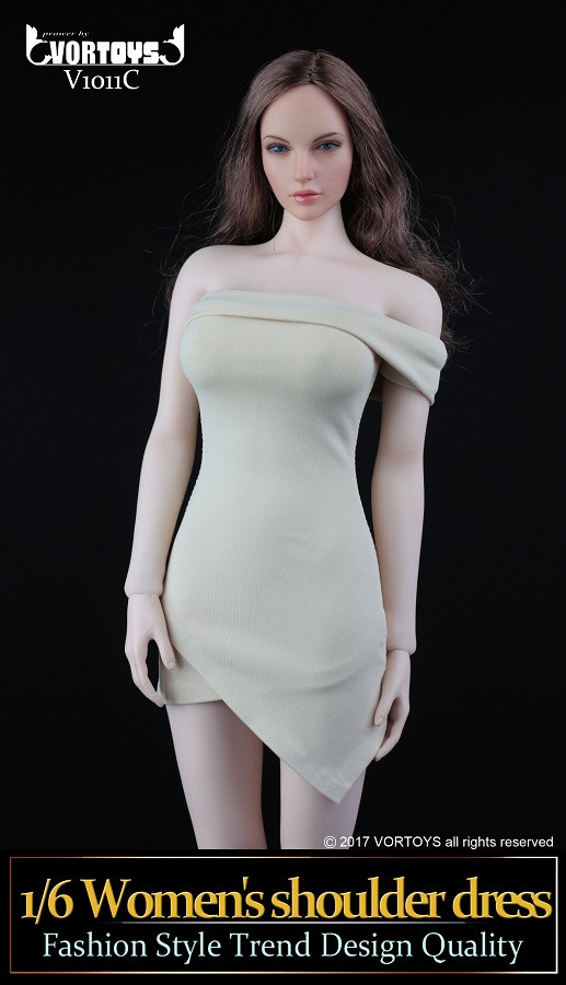 [VOR-1011C] VORTOYS 1/6 Women's Pale Shoulder Dress - EKIA Hobbies