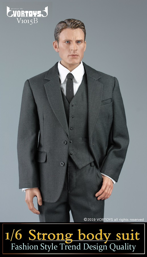 [VOR-1015B] 1/6 Grey Strong Body Suit by VORTOYS - EKIA Hobbies