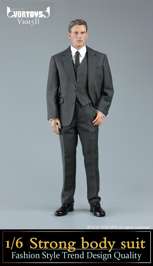 [VOR-1015B] 1/6 Grey Strong Body Suit by VORTOYS - EKIA Hobbies