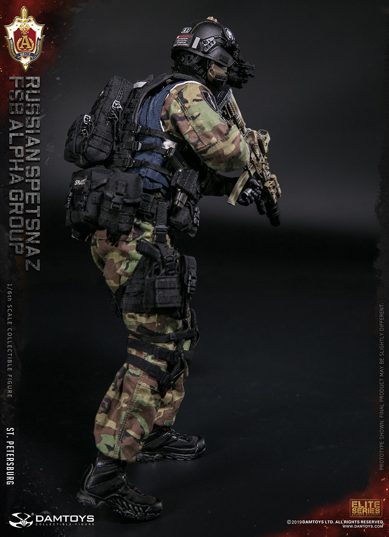 [DAM-78071] 1/6 Russian Spetsnaz FSB Alpha Group St.Petersburg Figure ...