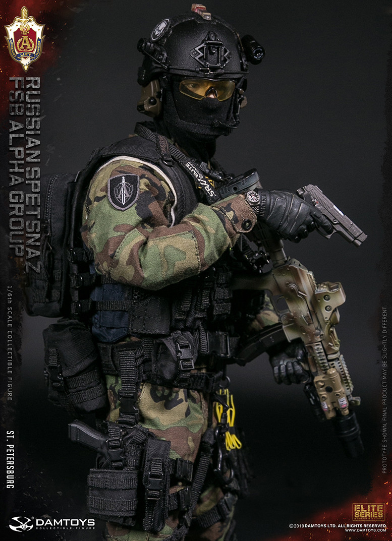 [DAM-78071] 1/6 Russian Spetsnaz FSB Alpha Group St.Petersburg Figure ...