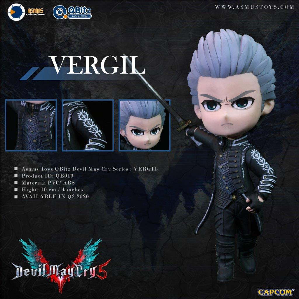 [ASM-QB010] 4" Tall in Devil May Cry 5 VERGIL Figure by Capcom Asmus ...