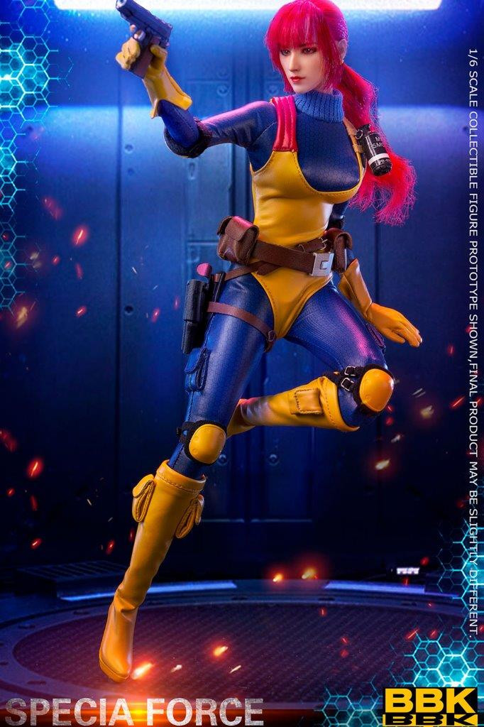1/6 Red Hair Girl Female Action Figure [BBK-013] - EKIA Hobbies