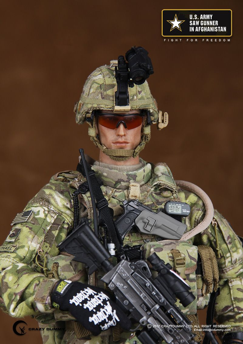 [CD-78004] CRAZY DUMMY US Army Saw Gunner In Afghanistan - EKIA Hobbies
