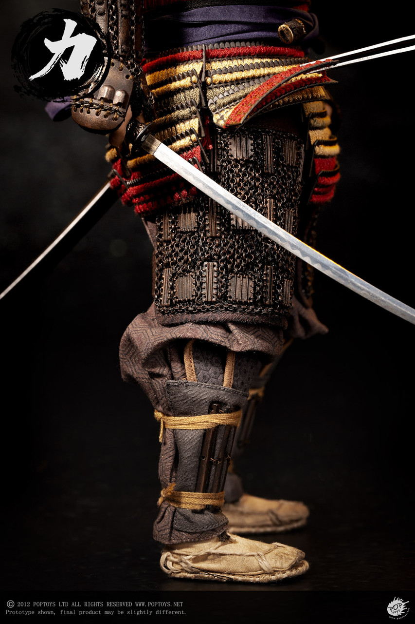 POP Toys 1/6 Ashigaru Trio First Bomb Li Ashigaru Saiga Helmet Figure ...