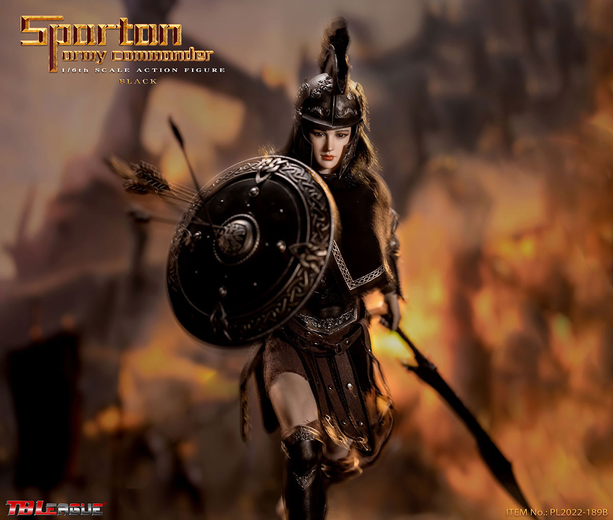 TBLeague 1/6 Spartan Army Commander Black Figure [PL2022-189B] - EKIA ...